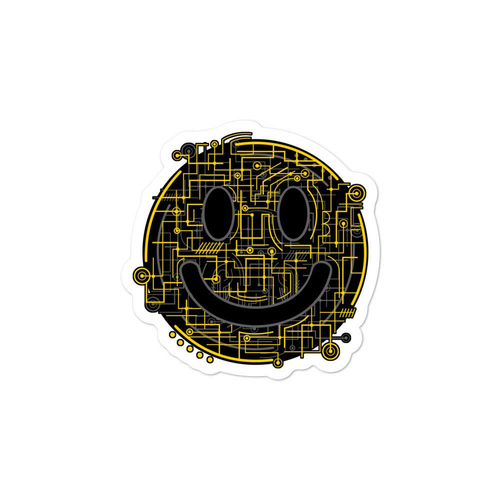 ELECTRIC SMILEY STICKER – Tronicpen